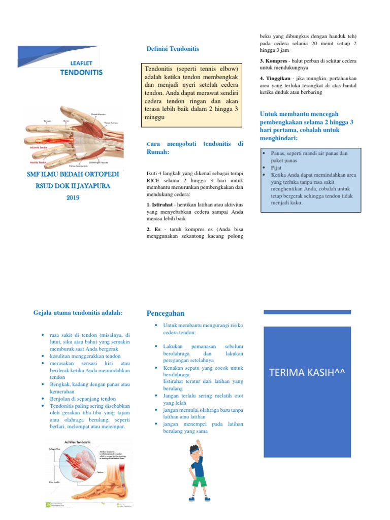 Leaflet Tendonitis | PDF