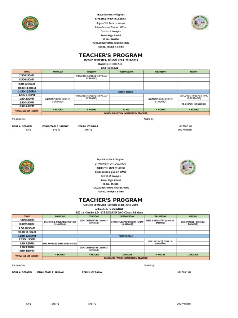 Teachers Program 2018 2019 | PDF | Academic Term | Inquiry