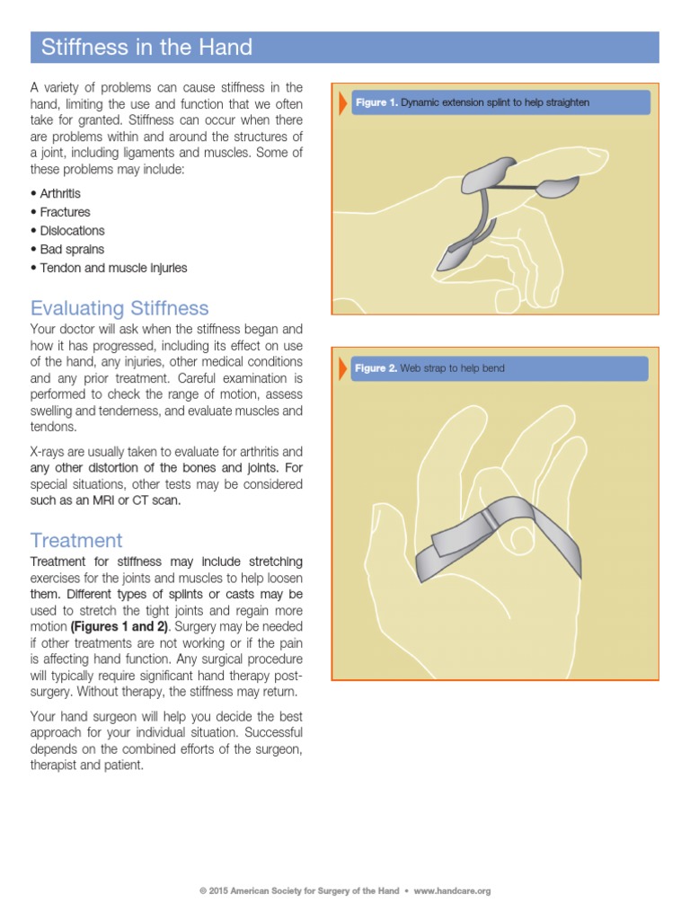 Hand Stiffness | PDF