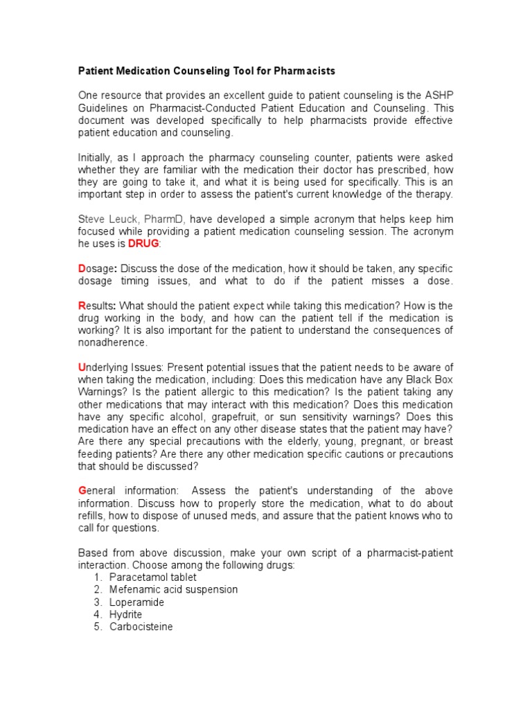 Patient Scripting | PDF