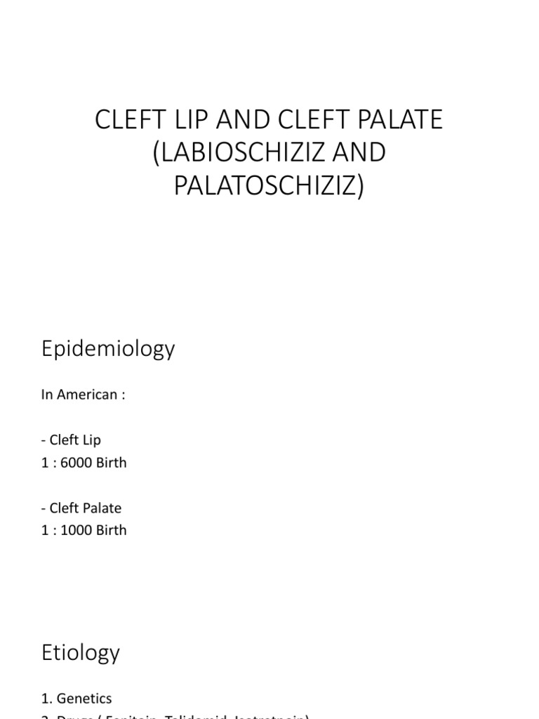 Cleft Lip and Cleft Palate | PDF