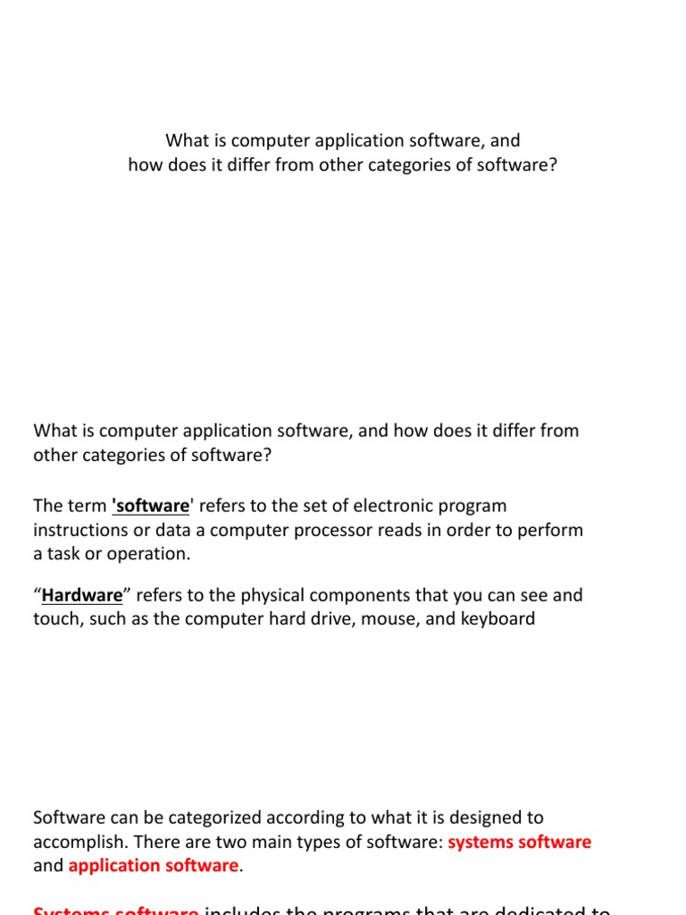 What Is Computer Application Software, and How Does It Differ From ...