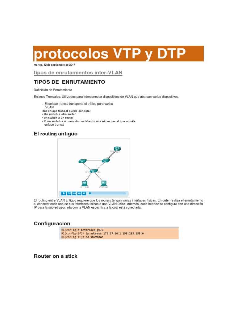 Vlan-Protocolos VTP y DTP | PDF | Estándares de internet | Estándares ...