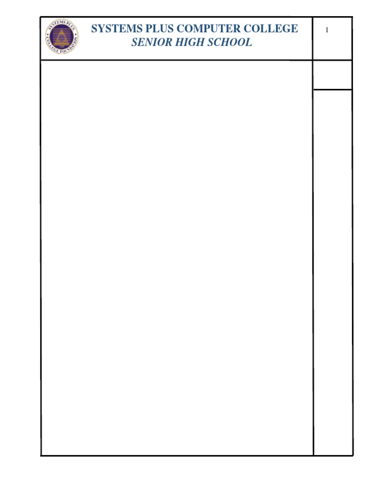 Thesis Template Chapter 1-5 | PDF