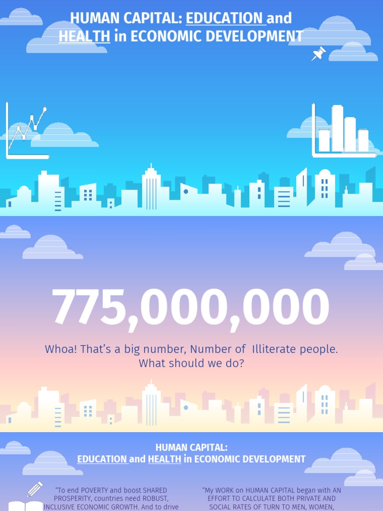 Human Capital: Education and Health in Economic Development | PDF ...