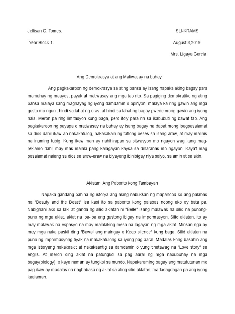 Ang Demokrasya | PDF