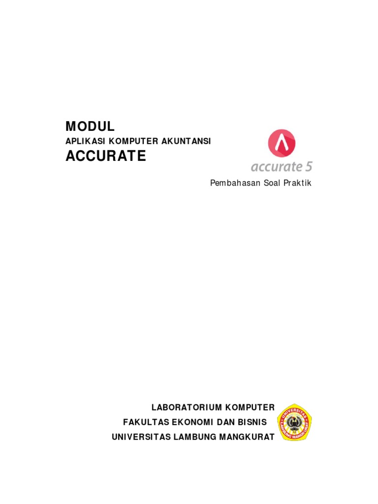 Modul Praktikum Accurate - Kasus Perusahaan Dagang | PDF