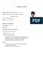 CV Format | PDF | Kathmandu | Engineering