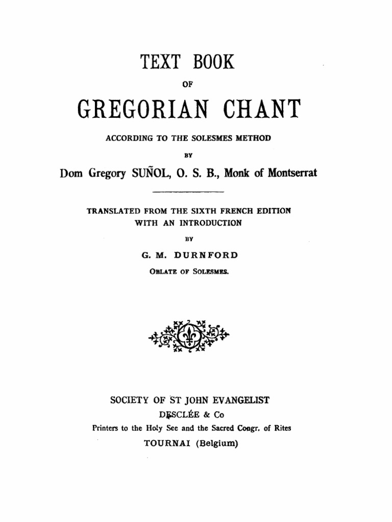 Gregorian Chant | PDF | Interval (Music) | Scale (Music)