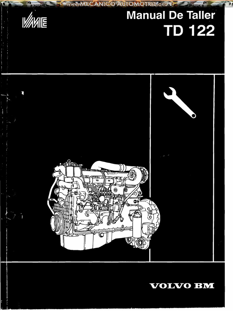 Manual de Taller Motor Volvo TD122 PDF | PDF | Engranaje | Turbocompresor