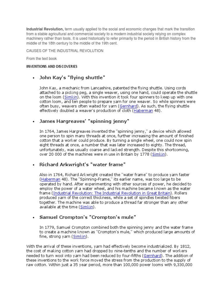 John Kay's "Flying Shuttle": Inventions and Discoveries | Download Free ...