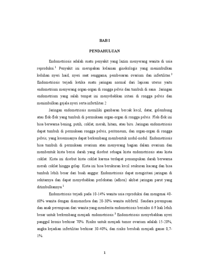 Kista Endometriosis | PDF