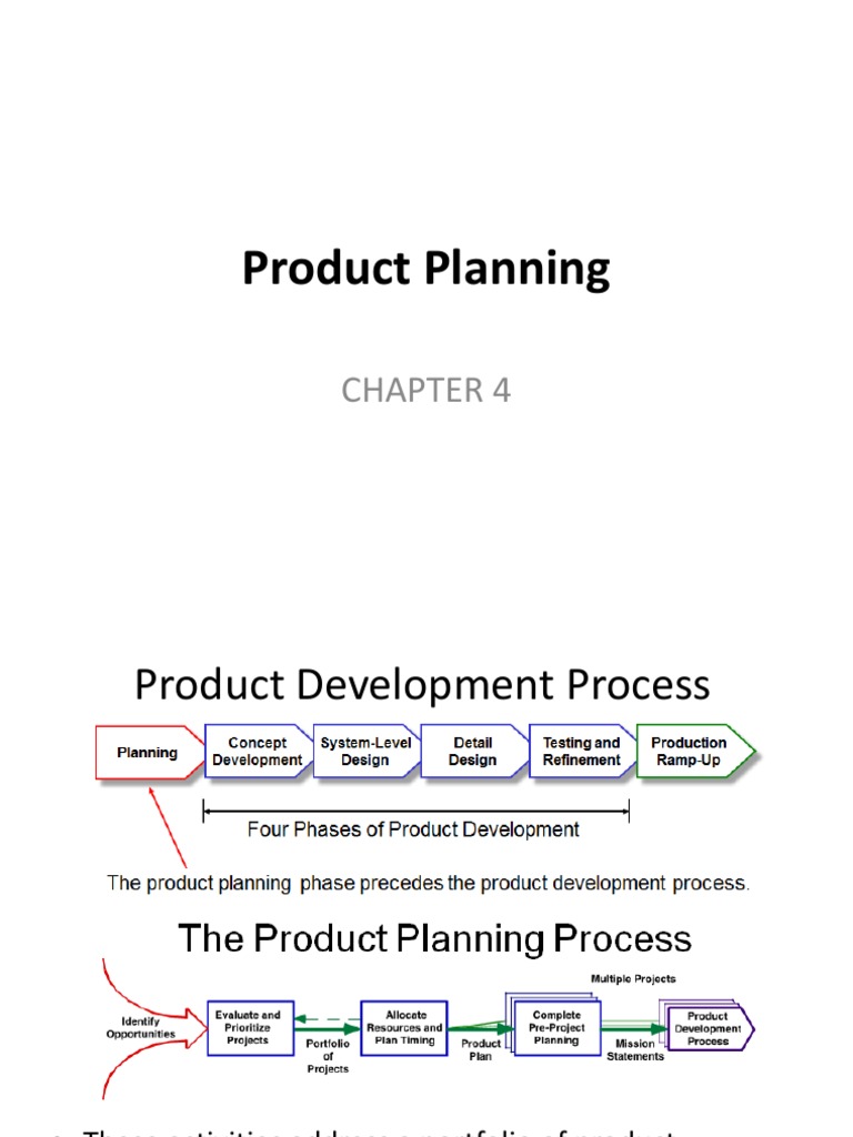 Chapter 4 - Product Planning | PDF | Image Scanner | New Product ...