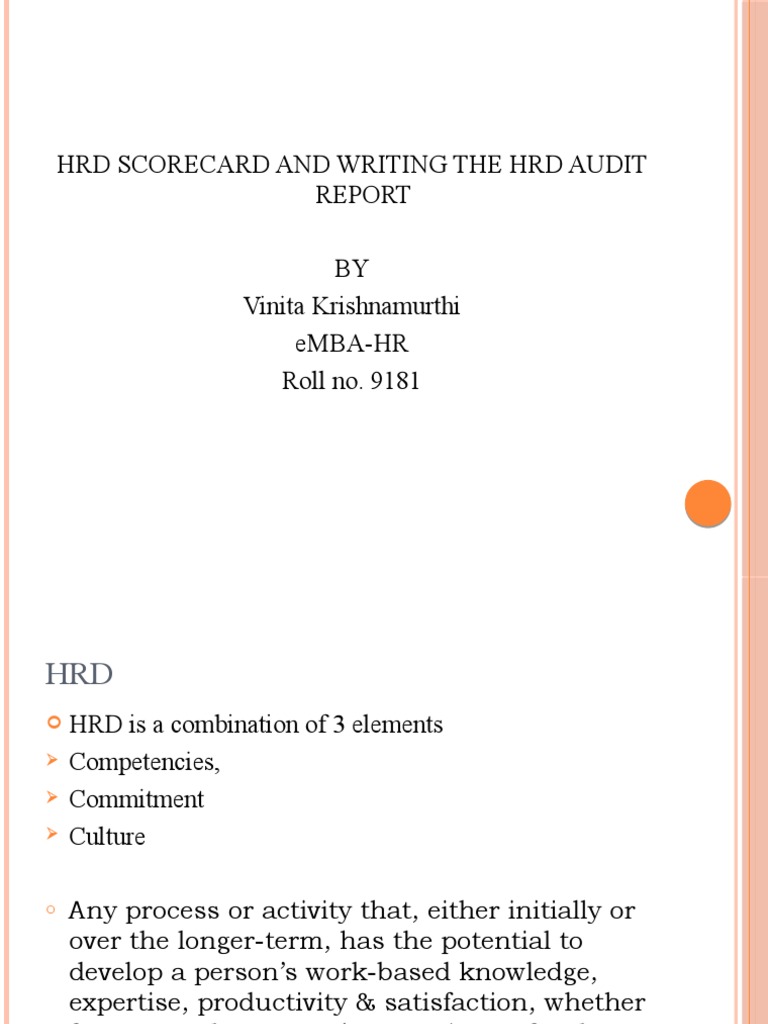 HRD Audit | PDF | Competence (Human Resources) | Audit