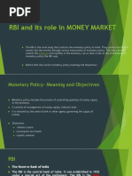 Presentation - Rbi | PDF | Reserve Bank Of India | Monetary Policy