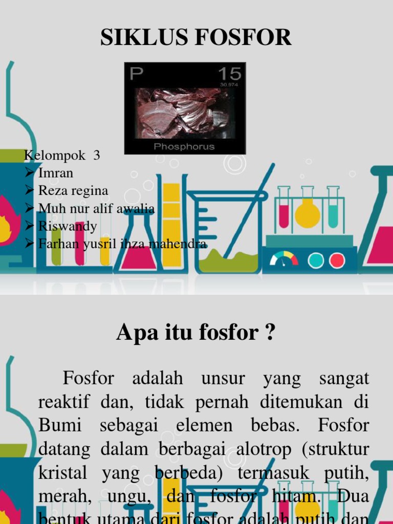 SIKLUS FOSFOR PPT KLMPK Imran | PDF | Sains & Matematika