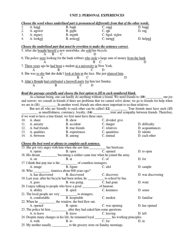 UNIT 2 - English 11 | PDF