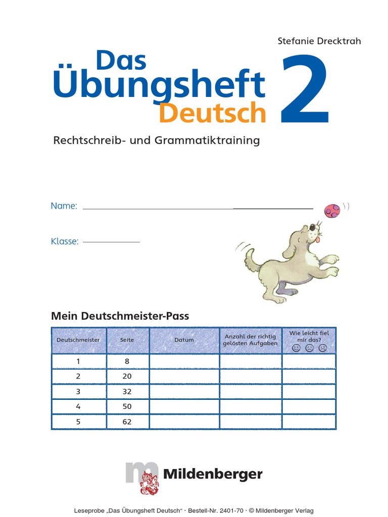 Leseprobe Das Uebungsheft Deutsch 2 PDF | PDF