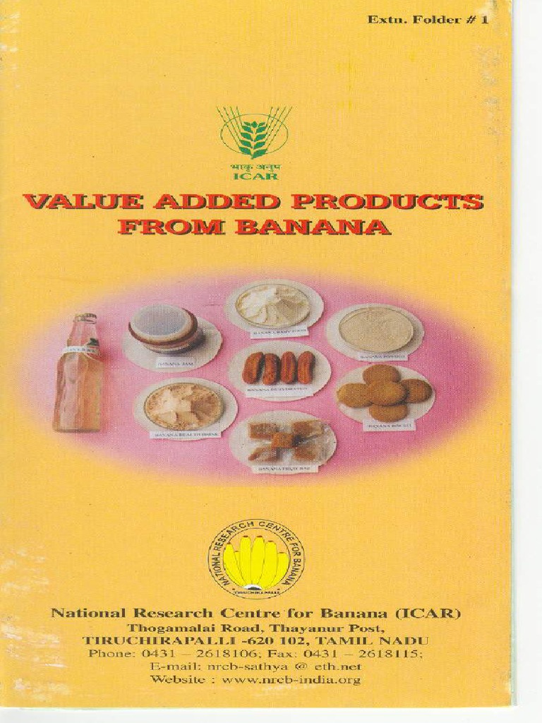 Ex Folder 1 - Value Added Products From Banana | PDF