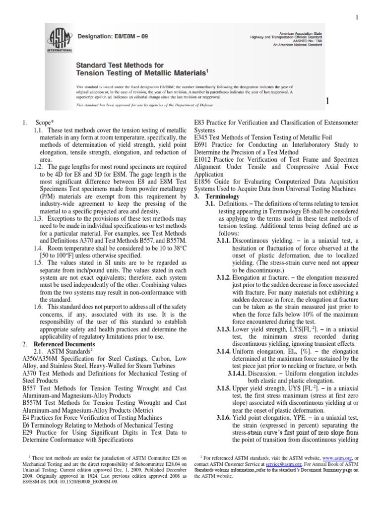 For Annual Book of ASTM Standards Volume Information, Refer To The ...