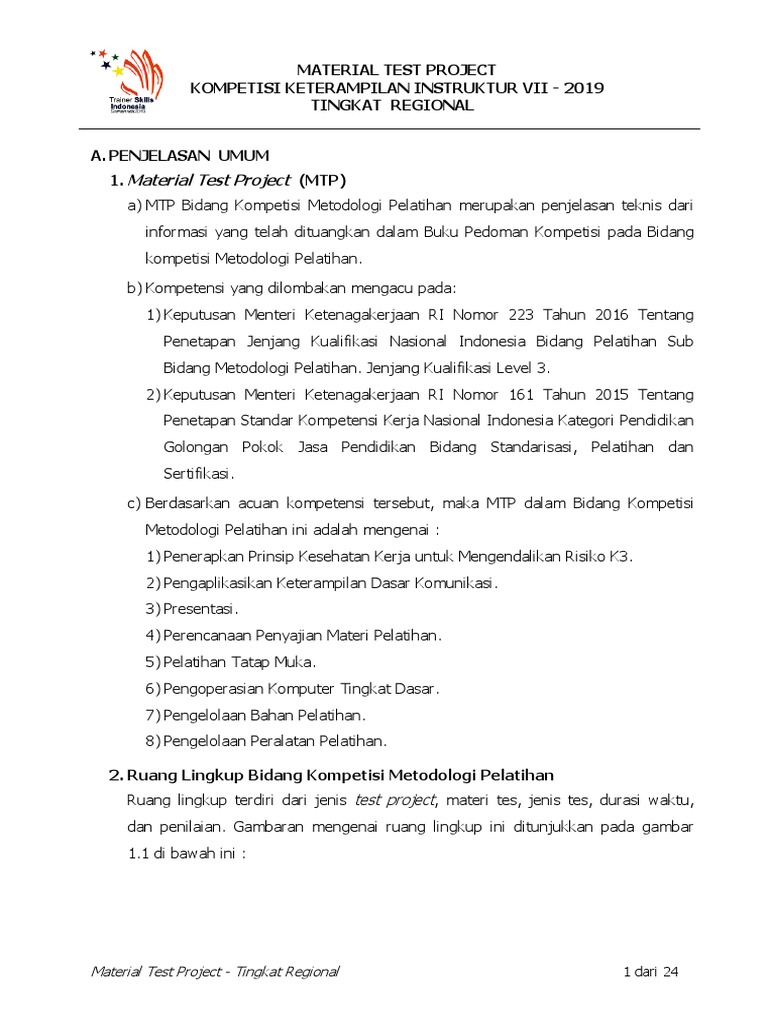 Regional - MTP Metodologi 2019 PDF | PDF | Teknologi & Rekayasa