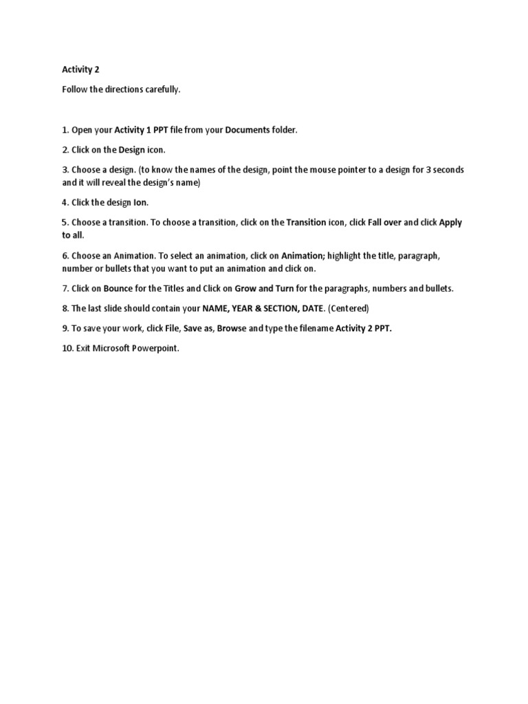 Activity 2 Powerpoint Pdf Art Computers