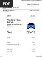 Uber Bill | PDF | Invoice | Payments