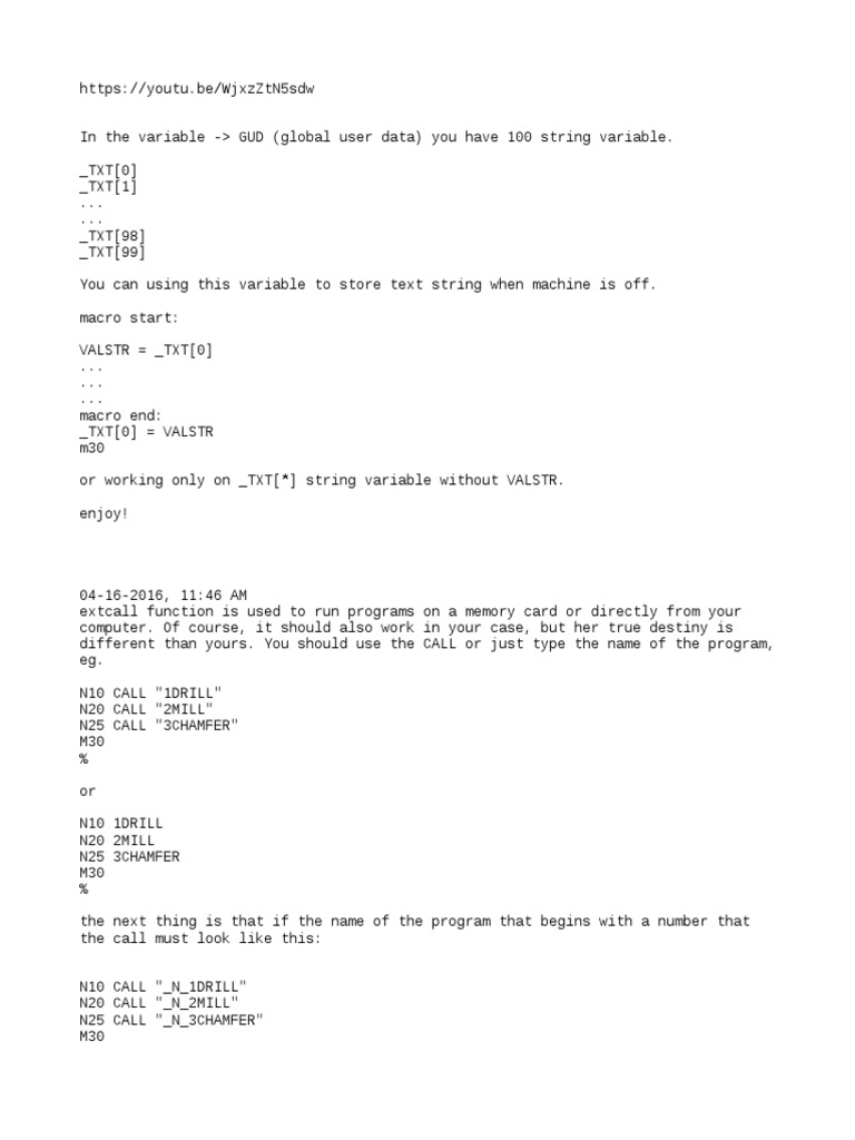 Siemens Macro Examples | PDF | Text File | Computer Programming