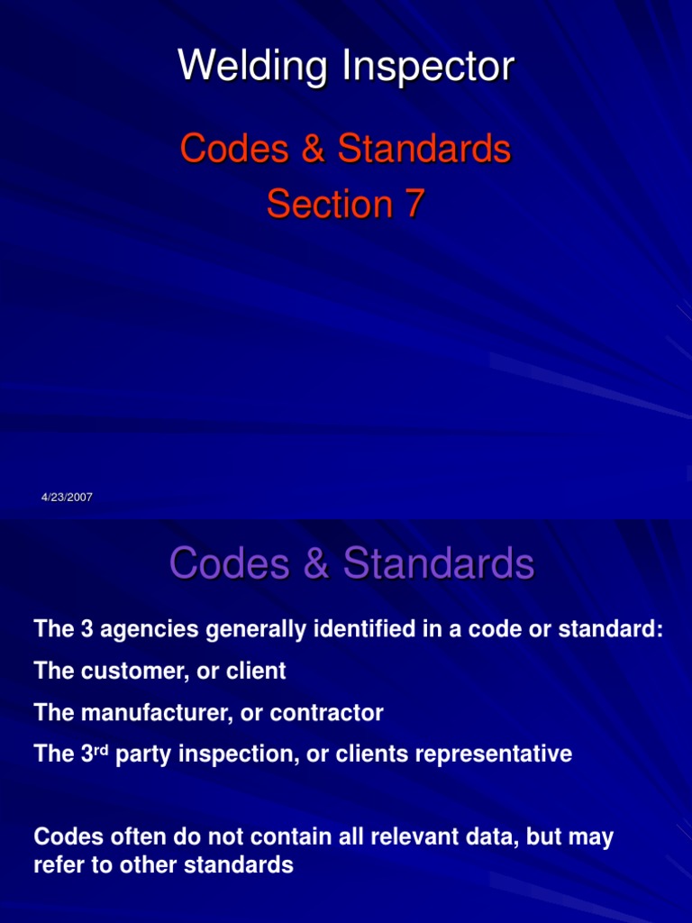 7 Codes and Standards | PDF