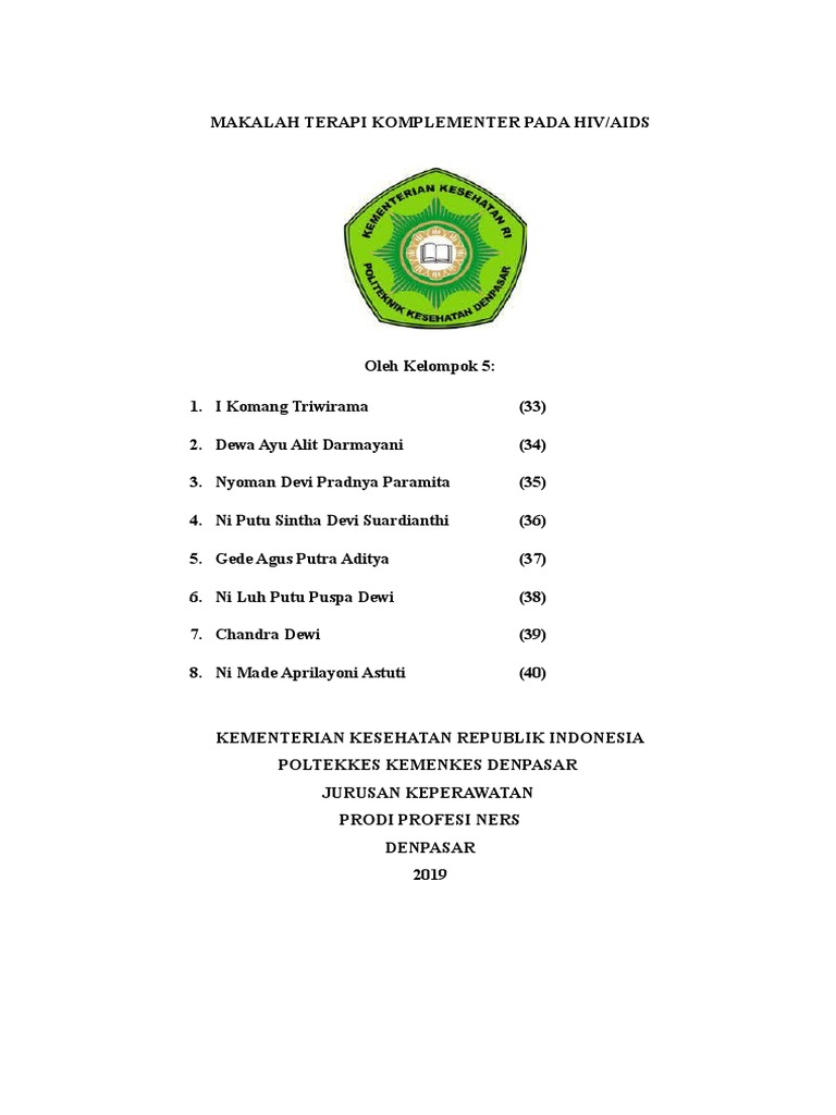 Makalah Komplementer Hiv Aids | PDF
