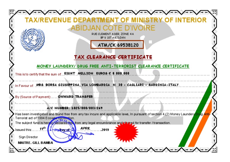 Tax Clearance | PDF | Technology & Engineering