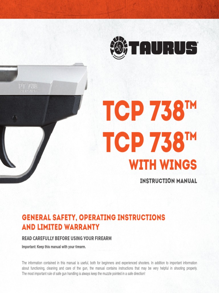 TCP 738 TCP 738: With Wings | PDF | Trigger (Firearms) | Handgun