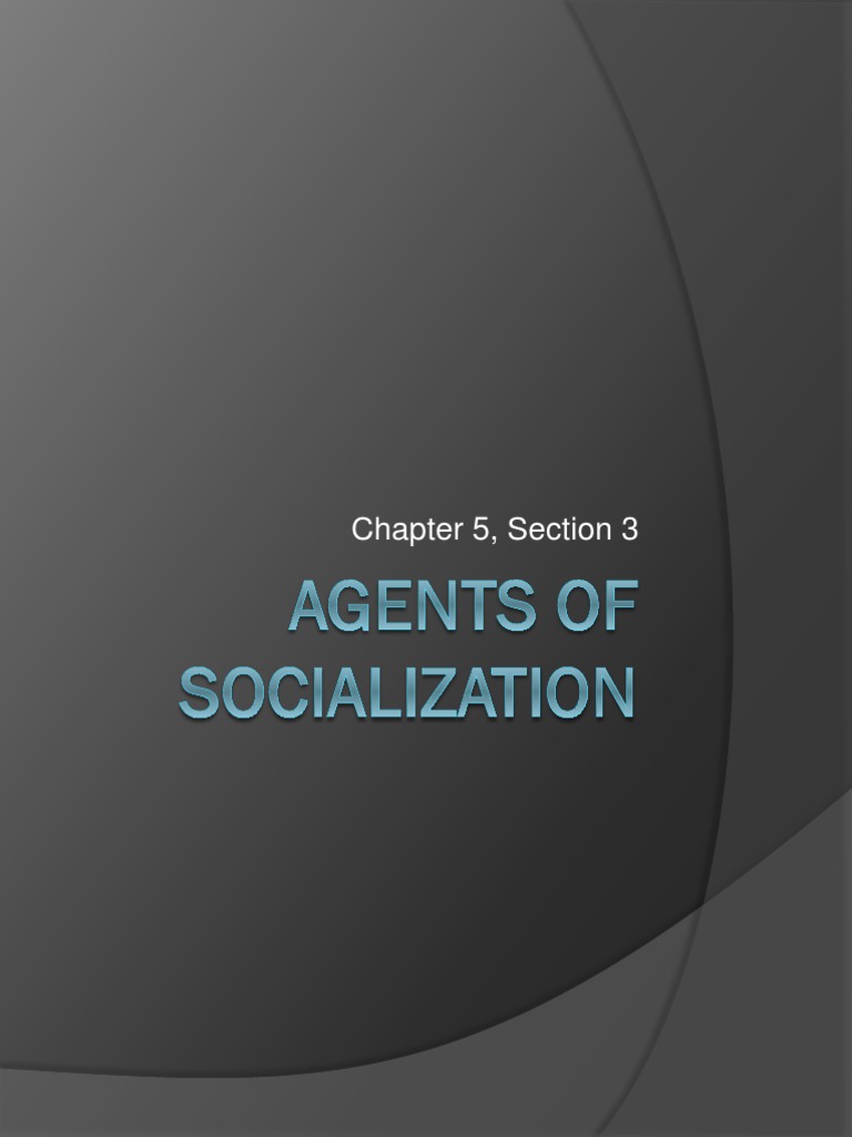 Agents Of Socialization Pdf Socialization Family