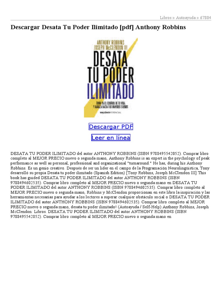 Desata Tu Poder Ilimitado | PDF | Filosofía