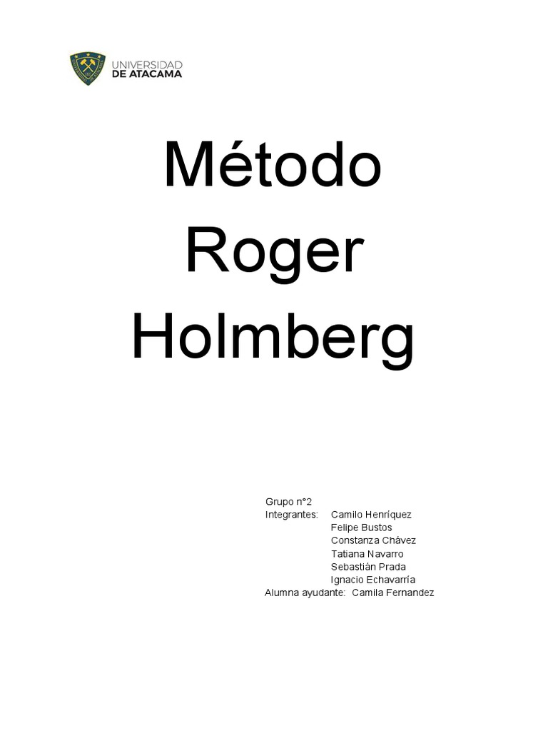 Método Roger Holmberg PDF | PDF | Perforar | Túnel
