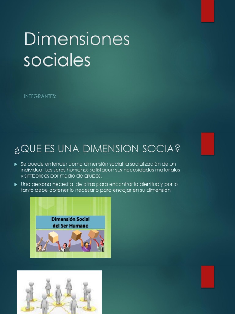 Dimensiones Sociales | PDF | Crecimiento personal y profesional