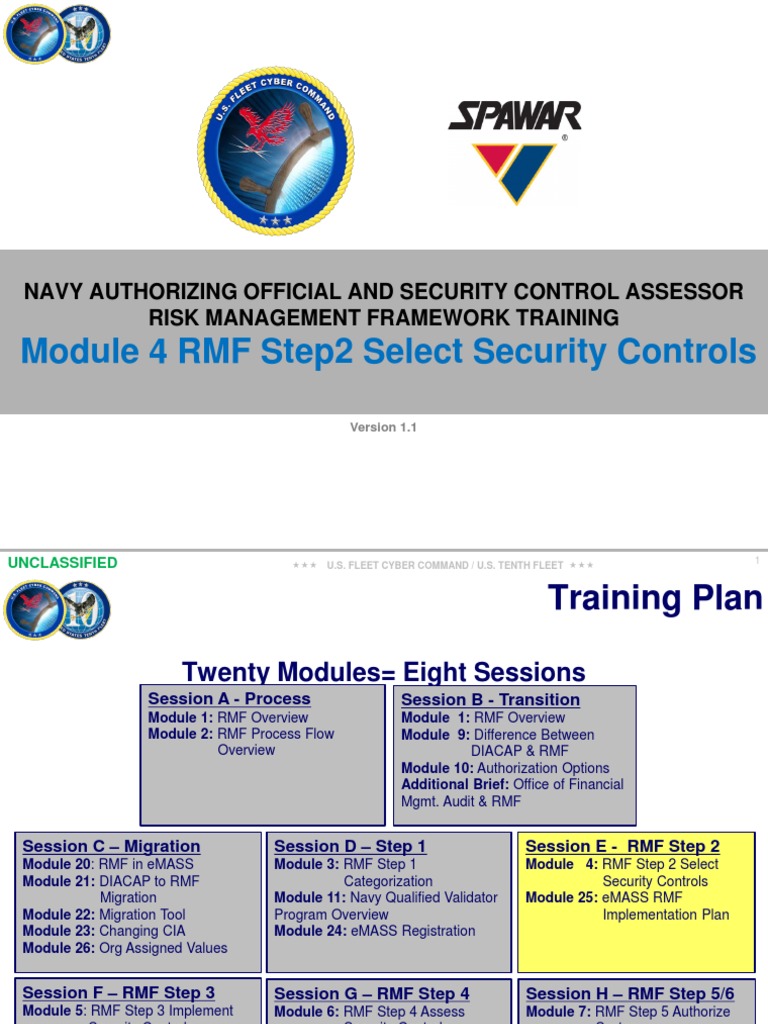 Navy RMF M4 RMFStep2SelectSecurityControlsV1.1 | PDF | Information ...