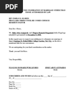 CRASM Application for Marriage Solemnization | PDF | Government And ...