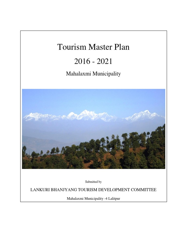 Tourism Master Plan: Mahalaxmi Municipality | PDF | Sustainability ...