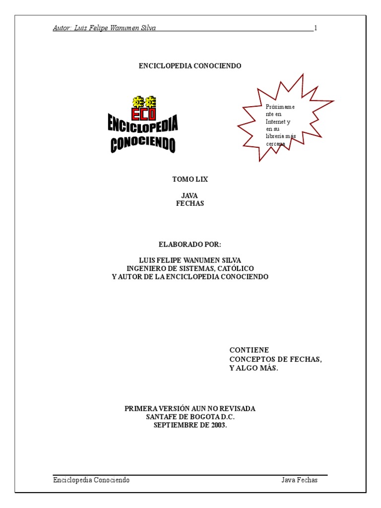 Java Conociendo | PDF | Publicación | Java (lenguaje de programación)