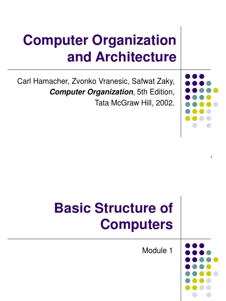 Computer Organization and Architecture (18EC35) - Basic Structure of Computers | Download Free ...
