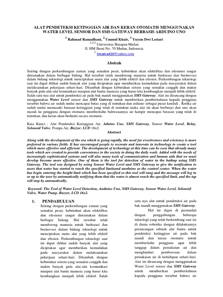 v1548 Alat Pendeteksi Ketinggian Air Dan Keran Otomatis Menggunakan ...