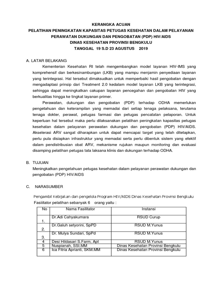 Kak PDP Hiv | PDF