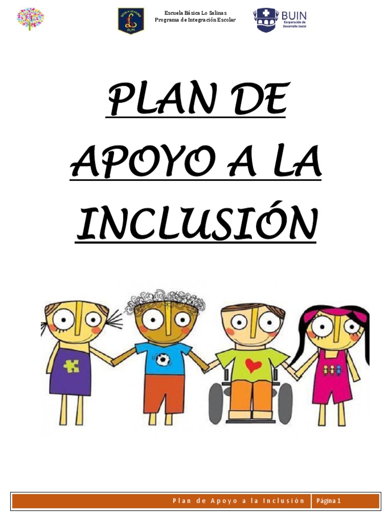 Plan de Apoyo a la Inclusión Página 1 | Inclusión (Educación ...