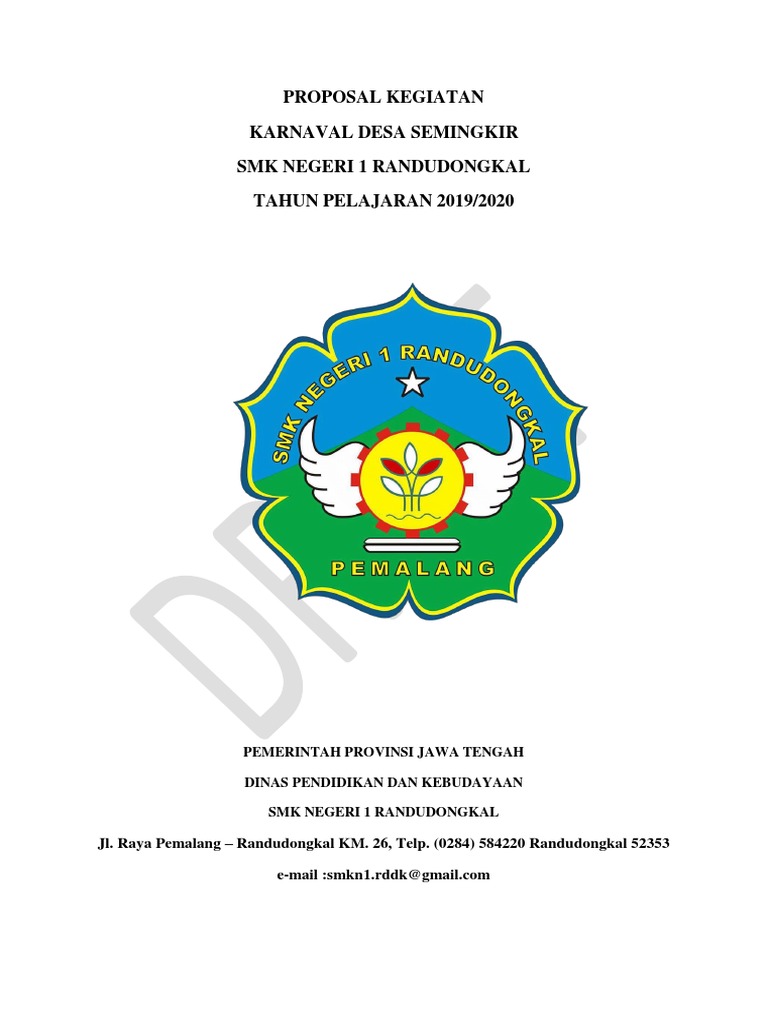 Proposal Karnaval Desa Semingkir 2019 | PDF | Kesehatan Holistik ...
