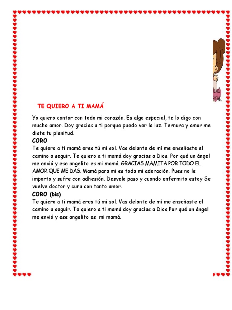 TE QUIERO A TI MAMÁ | PDF