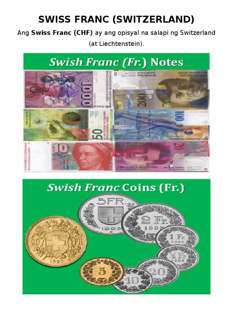 Current Swiss | PDF | Swiss Franc | Pound Sterling