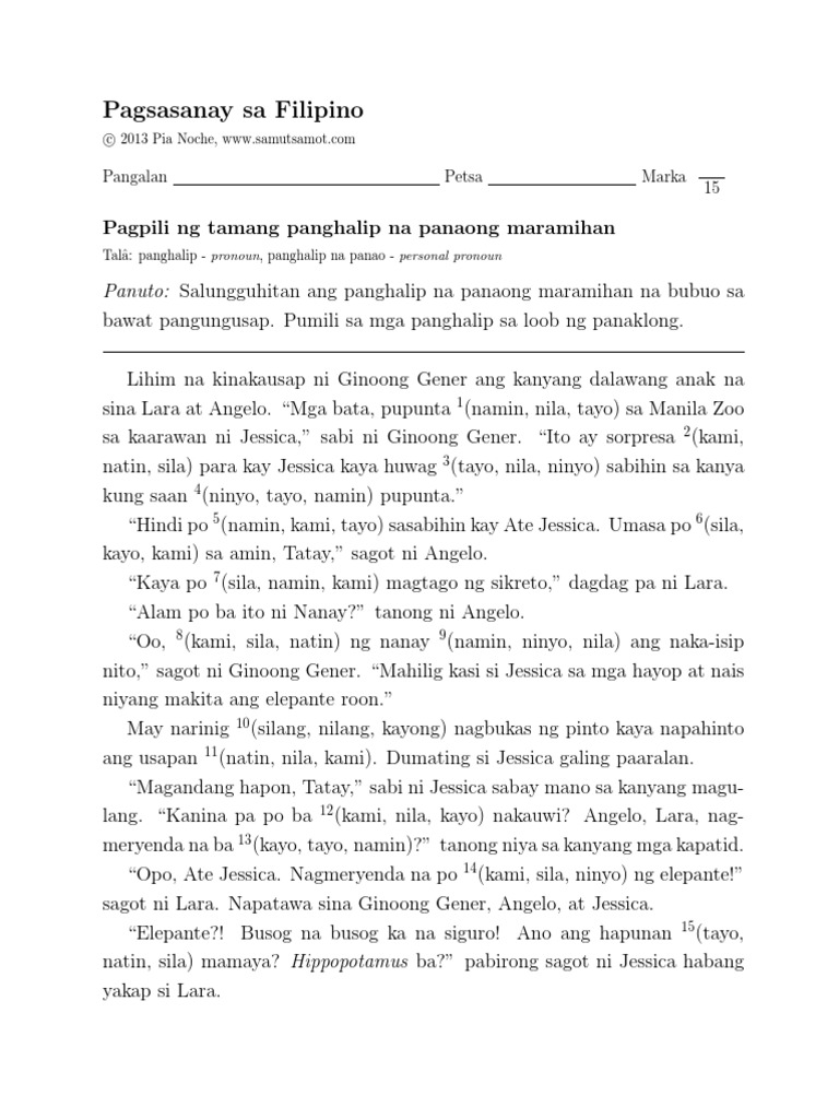 Panghalip Na Maramihan | PDF