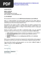 GSIS GFAL Loan Overview and Guidelines | PDF | Loans | Demand For Money