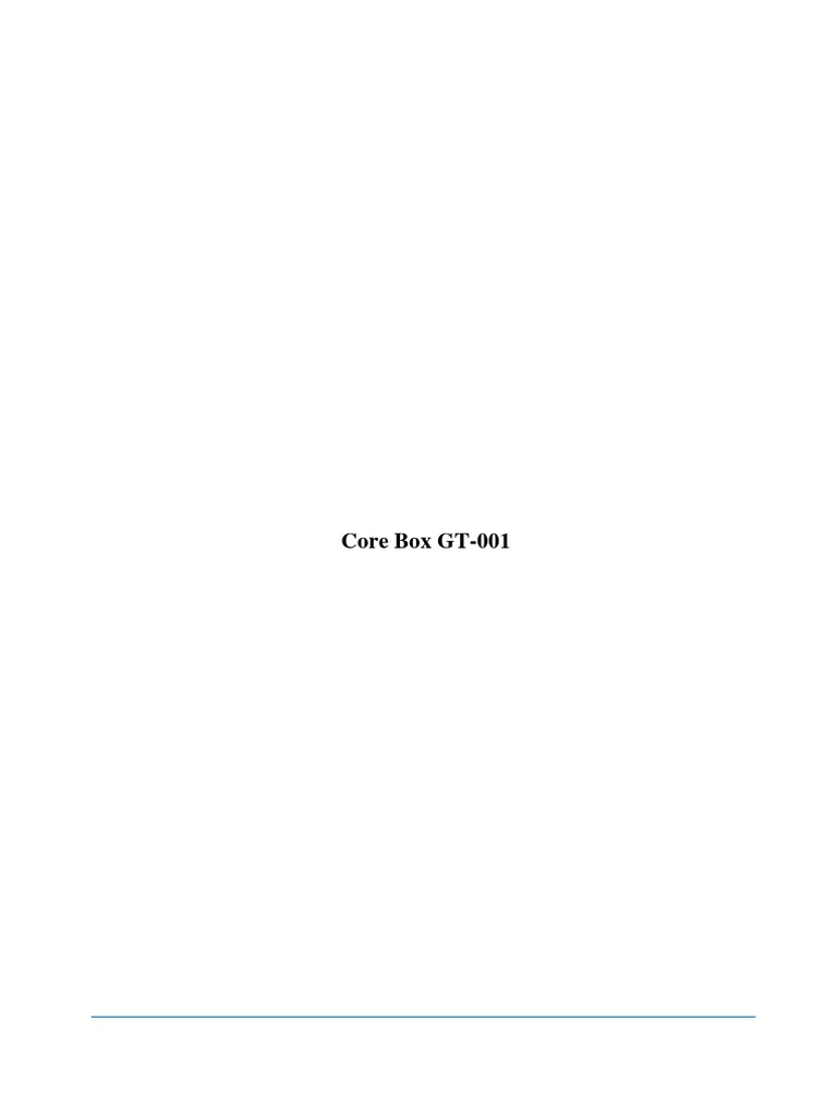 Core Box | PDF